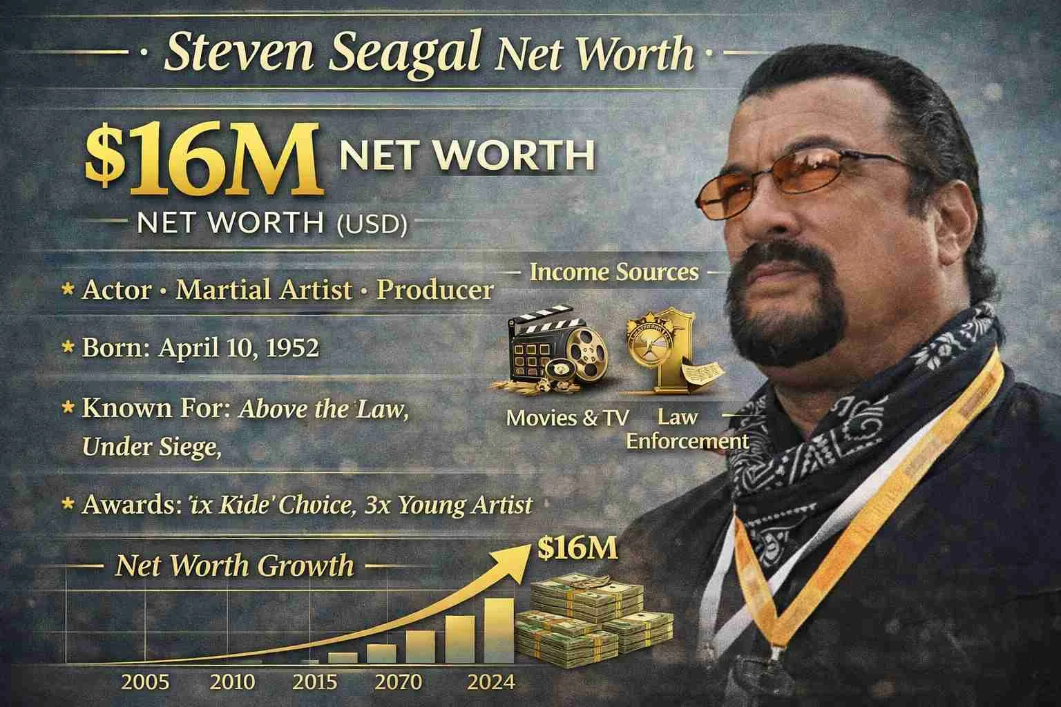 Steven Seagal Net Worth: From Hollywood Stardom to Global Fame In 2026