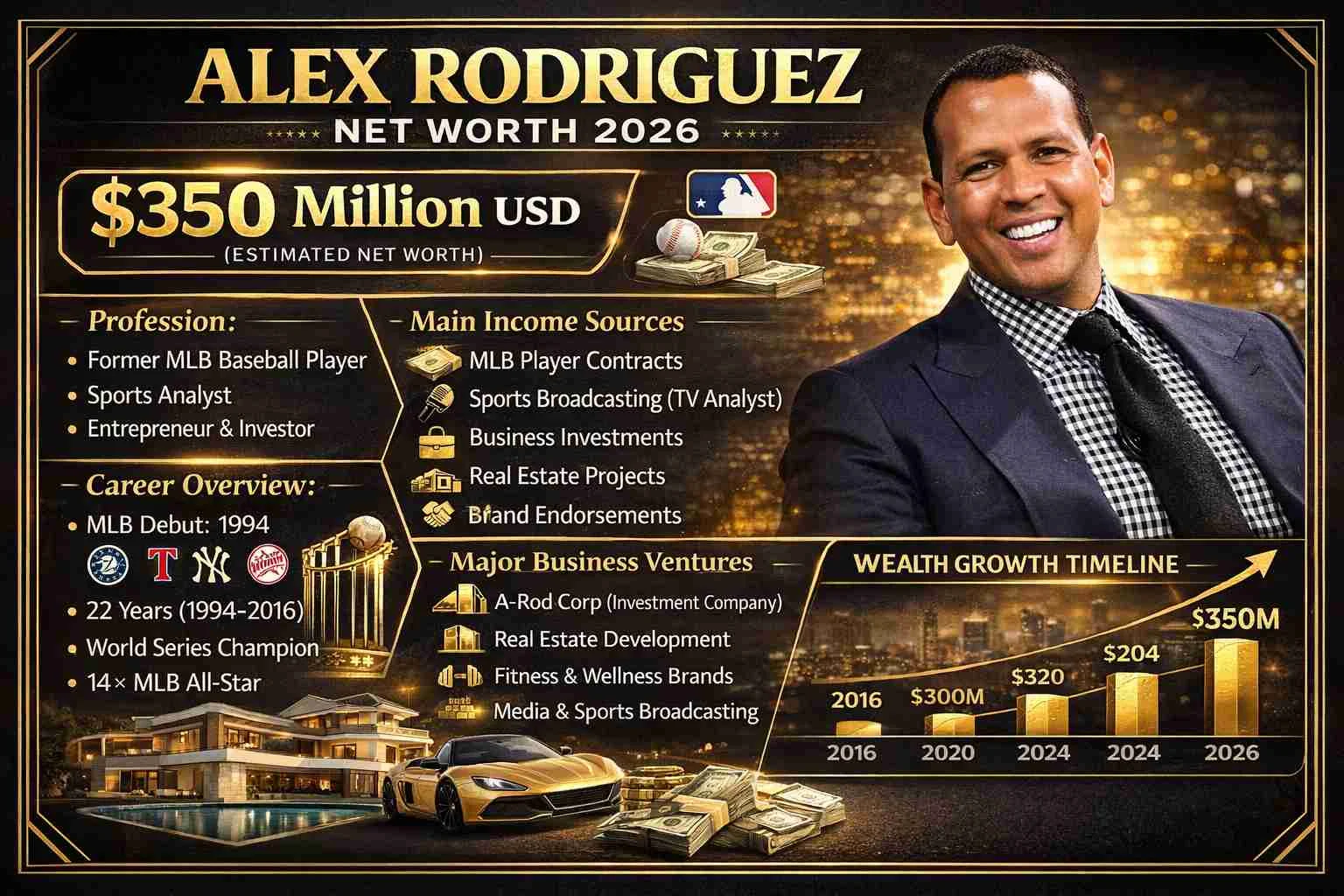 Alex Rodriguez Net Worth: Baseball, Business & Beyond In 2026