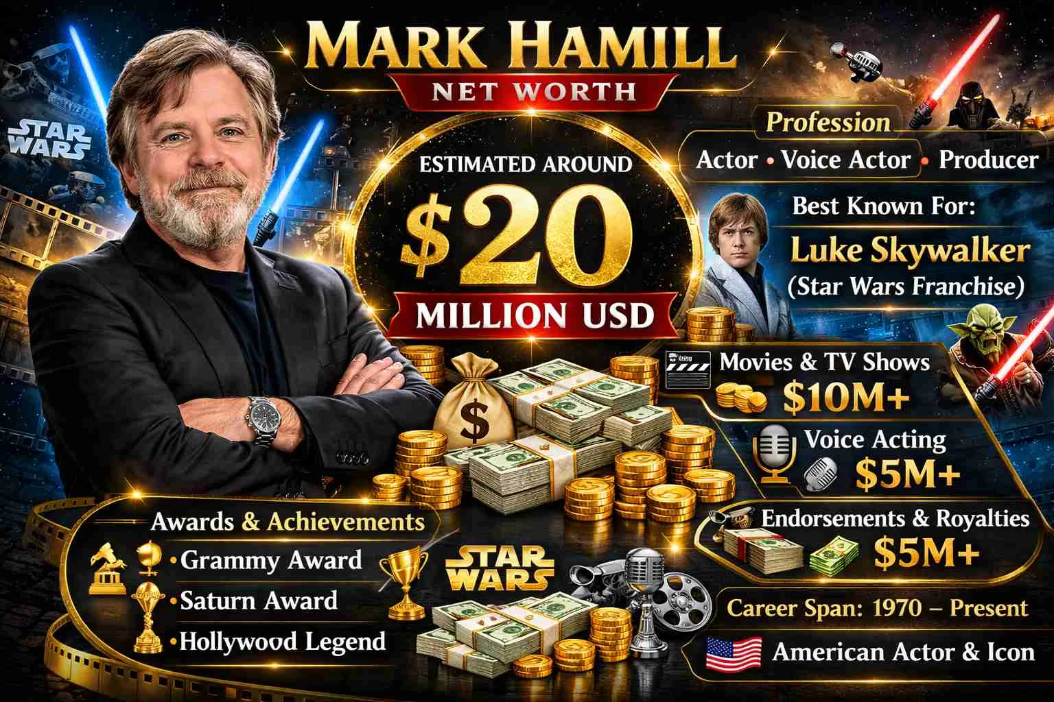 Mark Hamill Net Worth: Luke Skywalker’s Fortune, Salary & Career ...